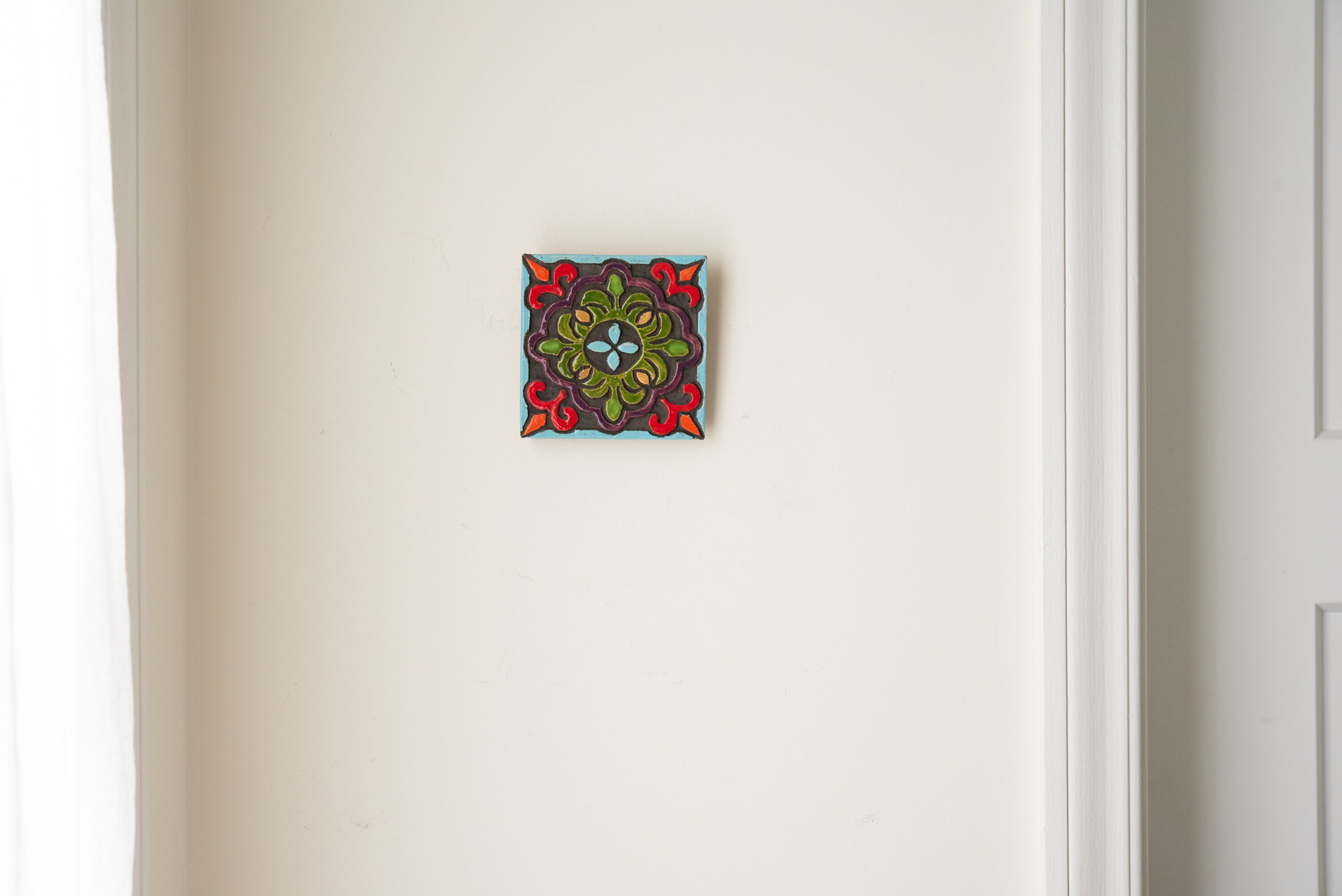 Ceramic Wall Art Mounted Square Tile Wall Art READY to SHIP | Etsy