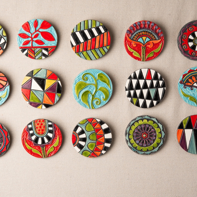 Round Wall Art - Etsy
