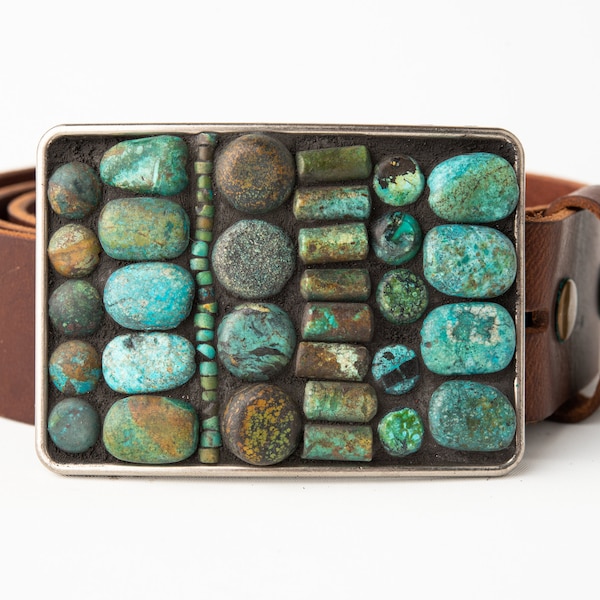 Turquoise Belt Buckle - Etsy