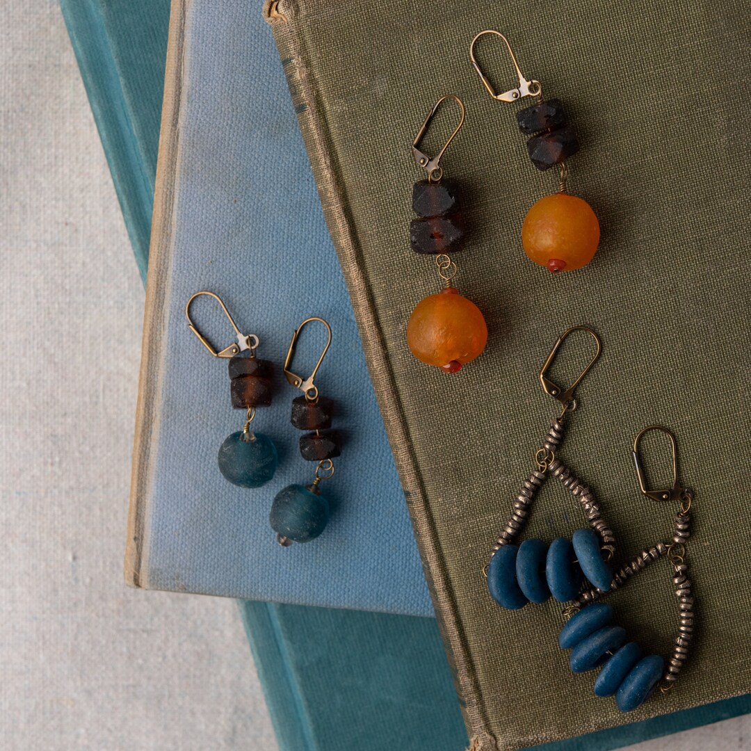 Ashanti Bead Earrings - MADE to ORDER - Jewelry by Romy and Clare - Etsy
