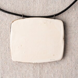 Pendant Necklace for Women, Black and White - MADE to ORDER, Ceramic ...