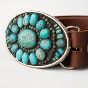 Turquoise Belt Buckle for Men Belt Buckle for Women MADE to - Etsy