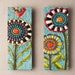 Wall Art Pair Set of 2 Ceramic and Mosaic Wall Art Stick - Etsy