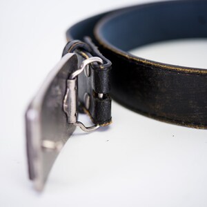 Men's Belt Buckle Zulu Triangles Handmade Ceramic Tile Belt Buckle With ...