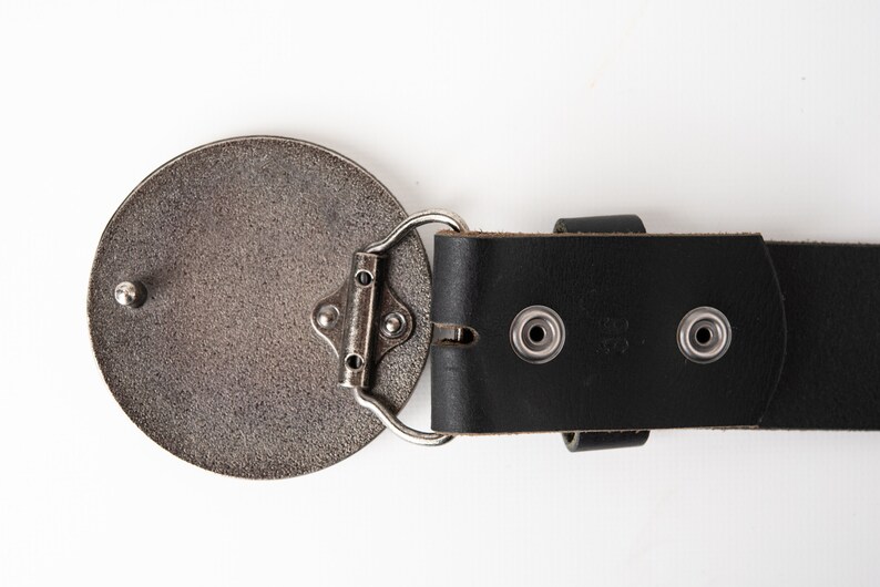 Daisy Belt Buckle Round Ceramic and Turquoise Belt Buckle - Etsy