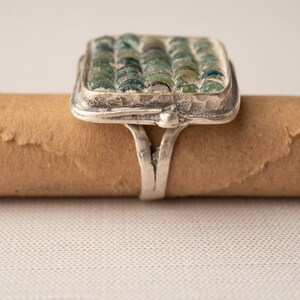 Ancient Roman Glass Ring, Adjustable Mosaic Ring (MADE to ORDER) - Etsy