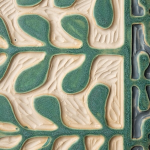 Ceramic Wall Sculpture (one - Choose From Four) Handmade Tiles Framed ...