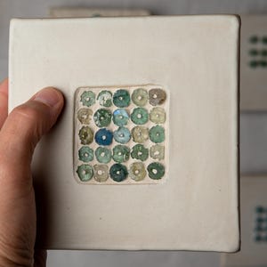 Mosaic Tile Wall Art Set of 9, Mounted Wall Art, 5 Inch Tiles - MADE to ...