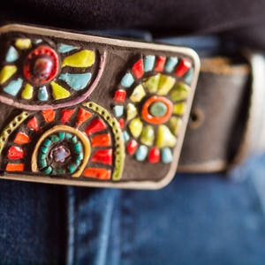 Mid Century Modern Inspired Belt Buckle With Optional Leather Belt ...