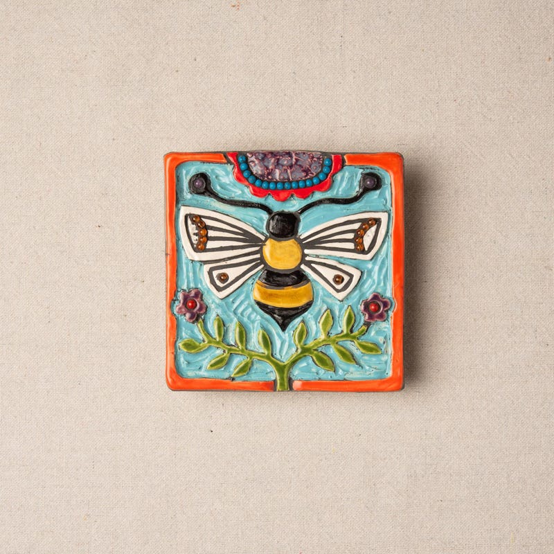 Bee Tile - Etsy