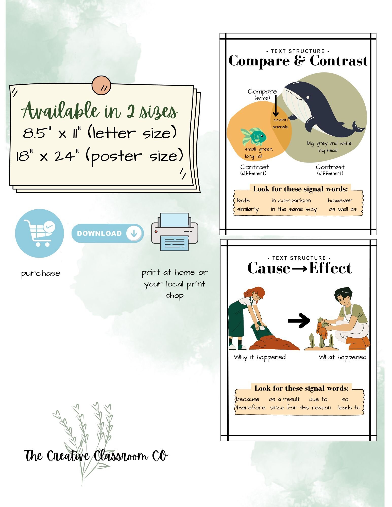 Text Structures Posters - Etsy