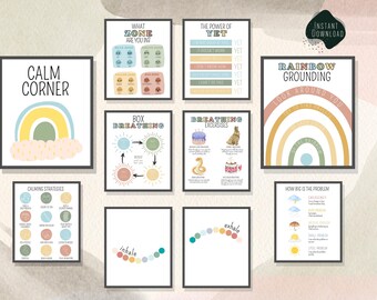 Girls Calm Down Corner Printable, Emotions, Calm Down Kit, Montessori ...