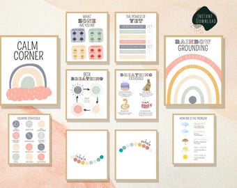 Boys Calm Down Corner Printable, Emotions, Calm Down Kit, Montessori ...