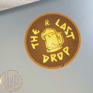 Arcane the Last Drop Bar Sign Sticker Vander's Bar Sticker for Arcane ...