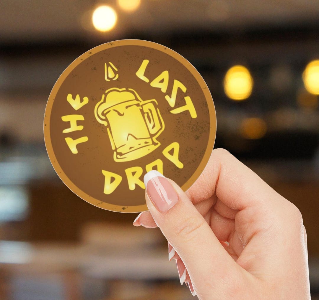 Arcane the Last Drop Bar Sign Sticker Vander's Bar Sticker for Arcane ...