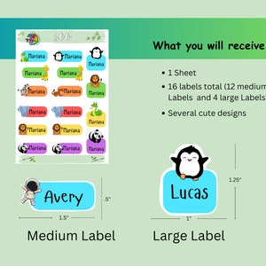 Cute Daycare Labels - Cute Fish Labels - Personalized Name Labels ...