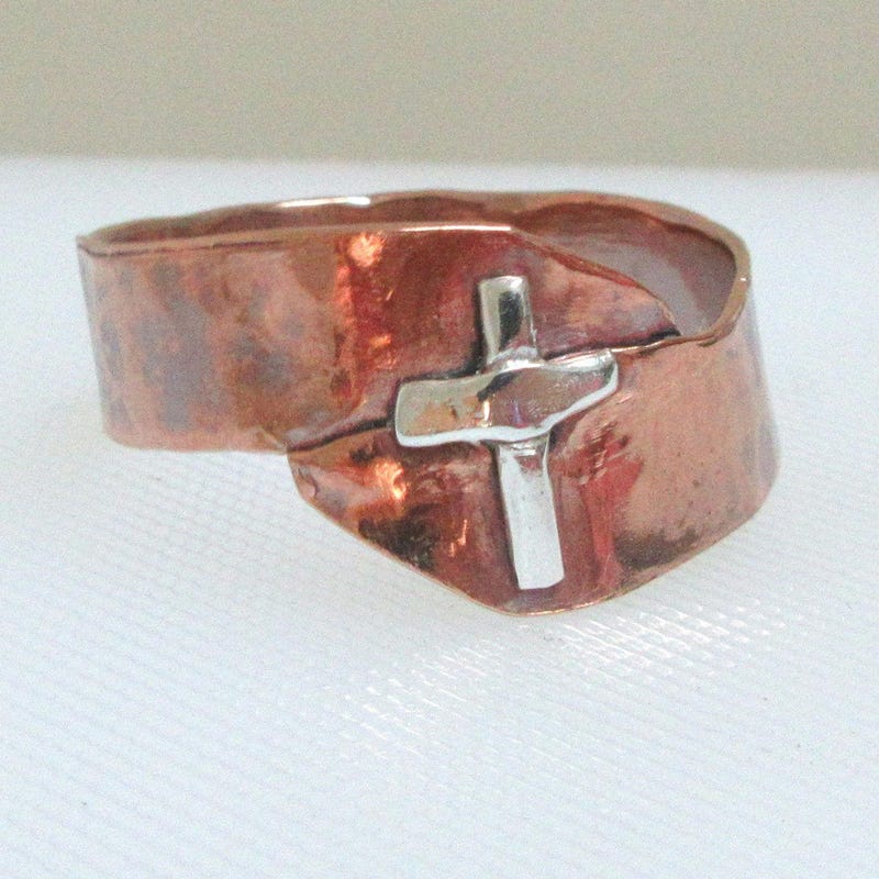 Silver Copper Ring - Etsy