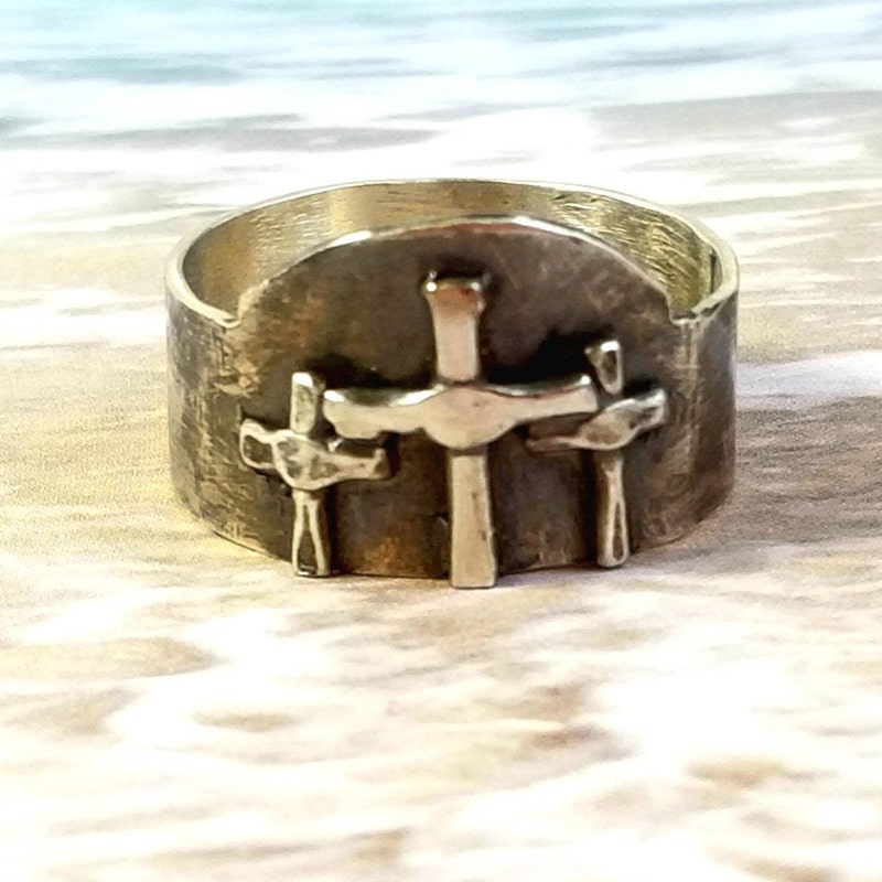 Cross Ring - Etsy