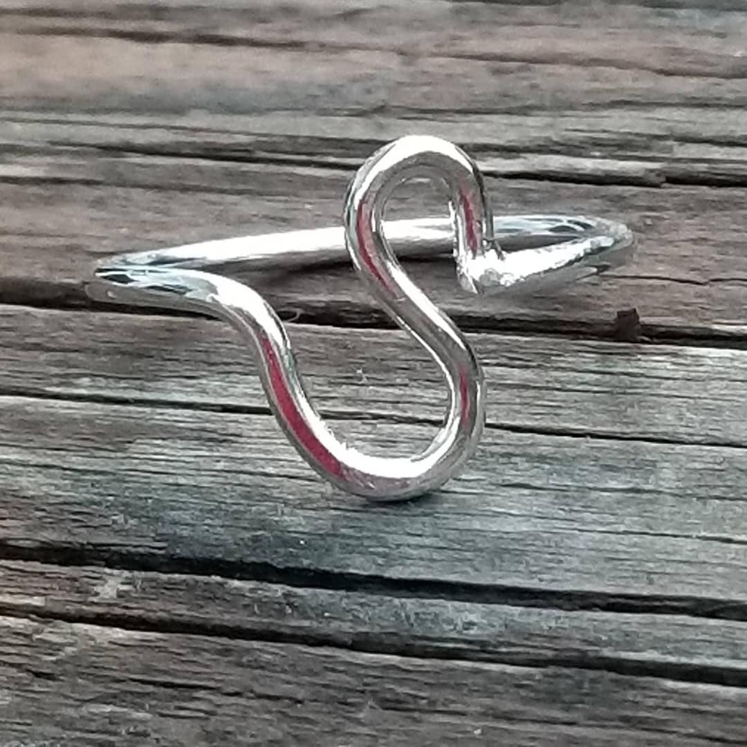 Sterling Silver Initial Ring, Made to Order, Personalized Wedding ...