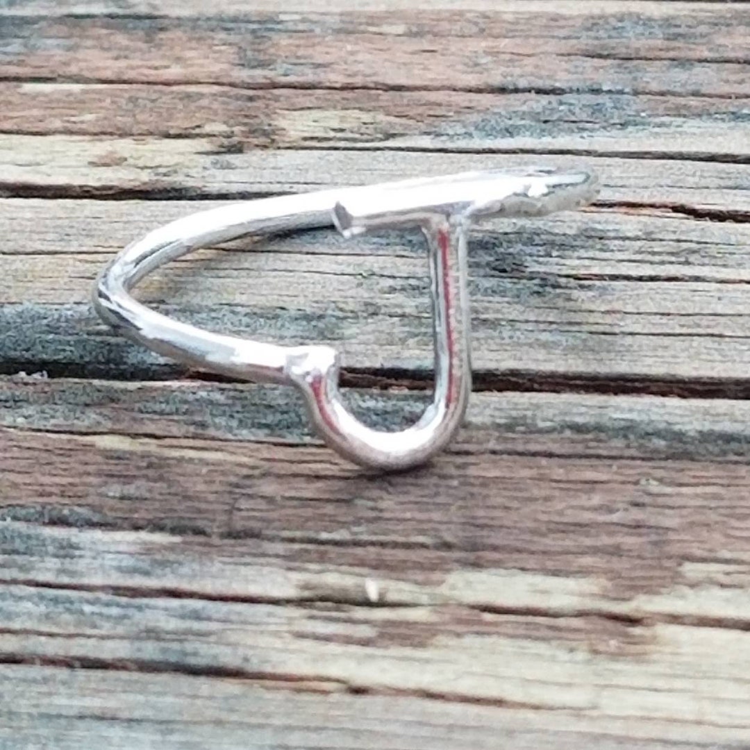 Letter J Ring, Custom Initial Ring, Personalized Ring, Capital J ...