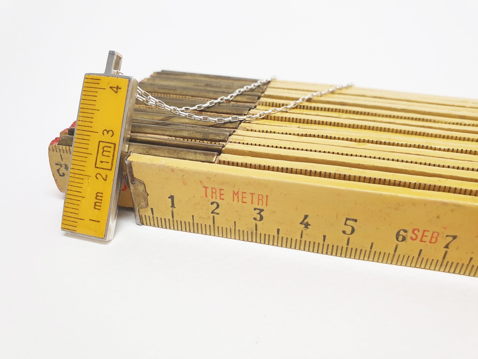 Yellow Metric Ruler Pendant - Etsy