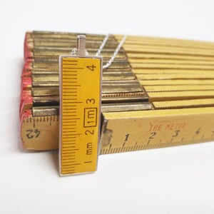 Yellow Metric Ruler Pendant - Etsy