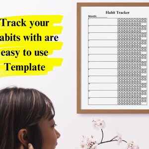 Daily Habit Tracker Template | Everyday Tracker | Annual Goal Planner ...
