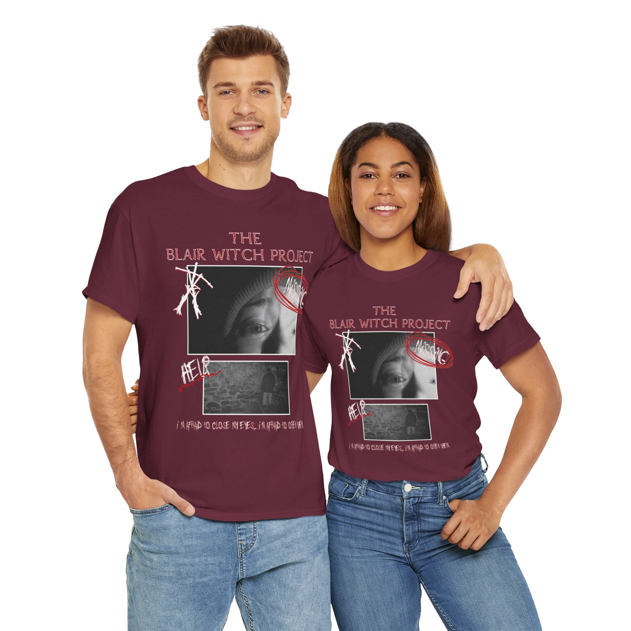 The Blair Witch Project Movie Tshirt, Classic Horror Film The Blair Witch Project Movie Tshirt, Classic Horror Film