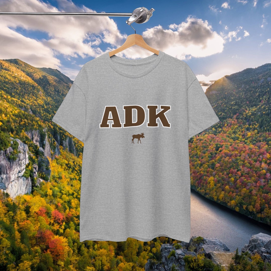 Adirondacks Moose T-shirt, Tree Detail, Hiking Shirt, Gift for Him ...