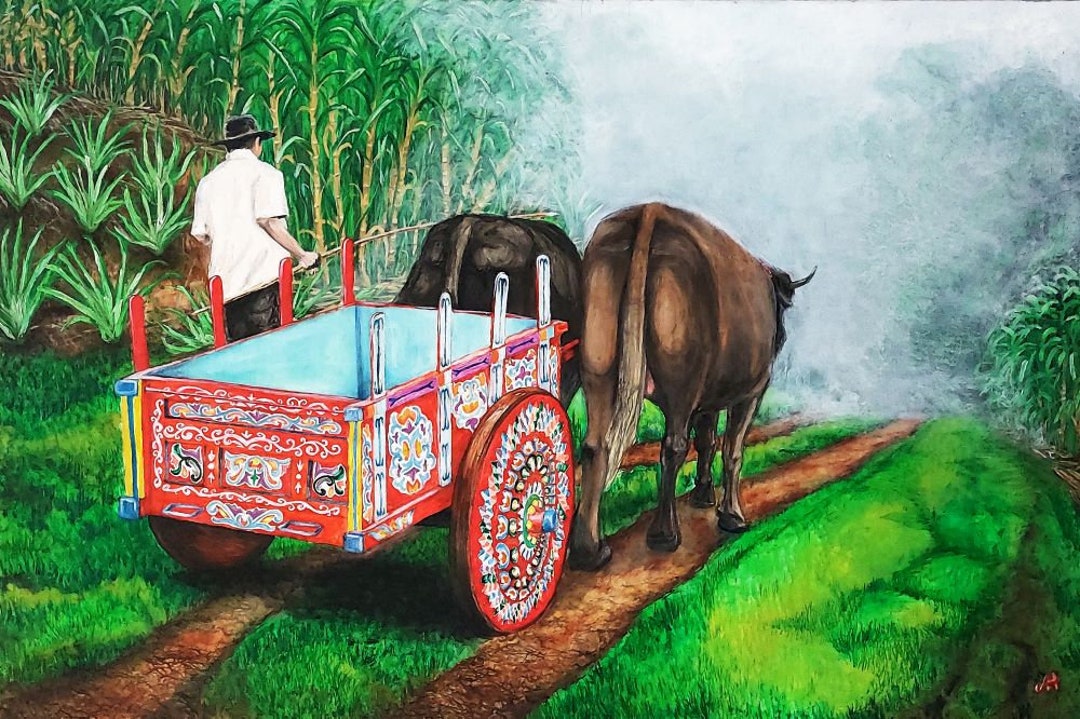 Costa Rican Art, Costa Rica Print, Central American Culture, Nature Art ...