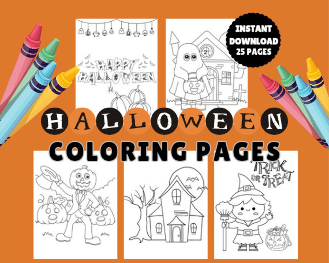 Halloween Coloring Pages for Kids, Coloring Books, Coloring Pages ...