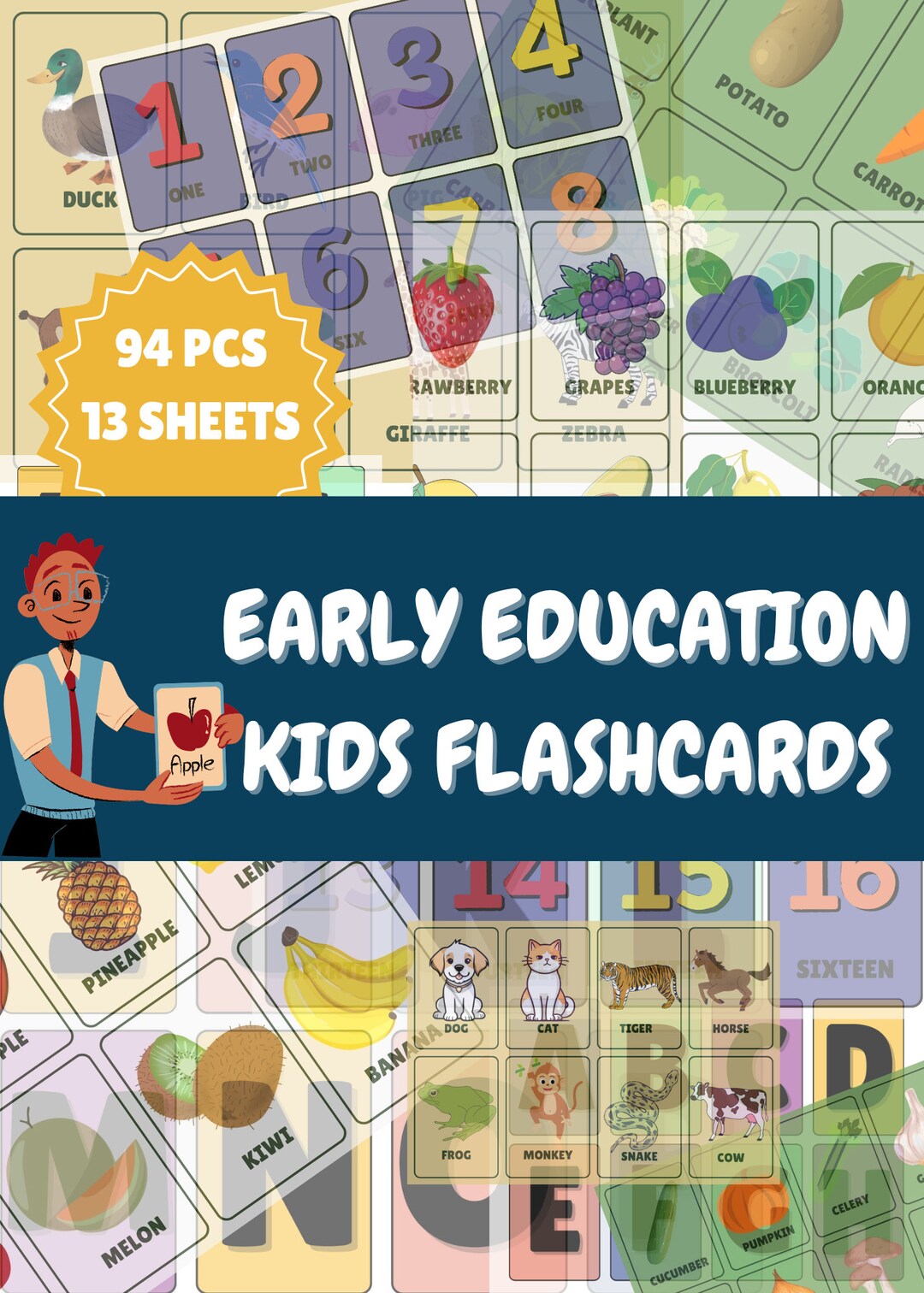 EDUCATIONAL FLASHCARDS BUNDLE - Etsy