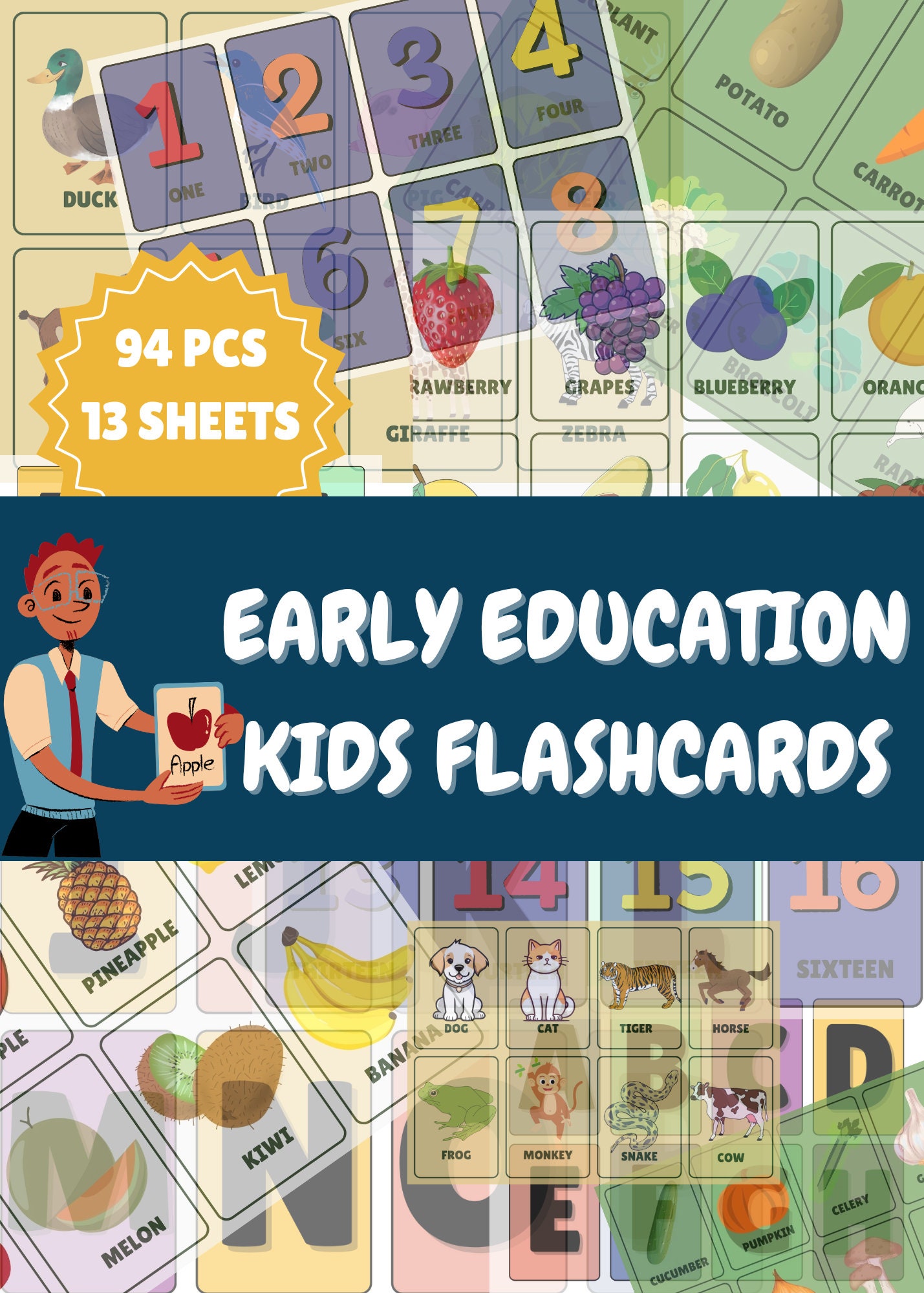 EDUCATIONAL FLASHCARDS BUNDLE - Etsy
