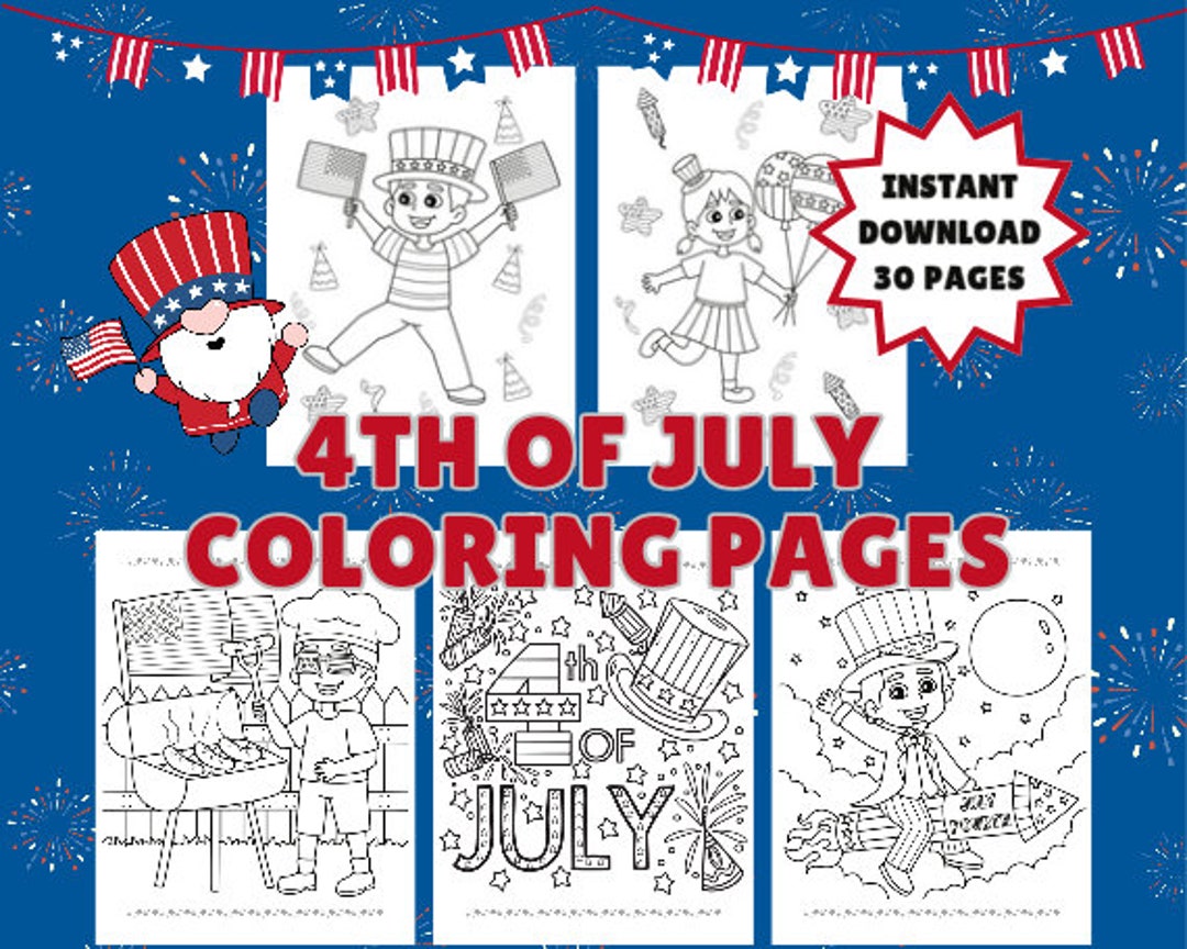 4th of July Coloring Pages, Printable Independence Day Coloring Pages ...