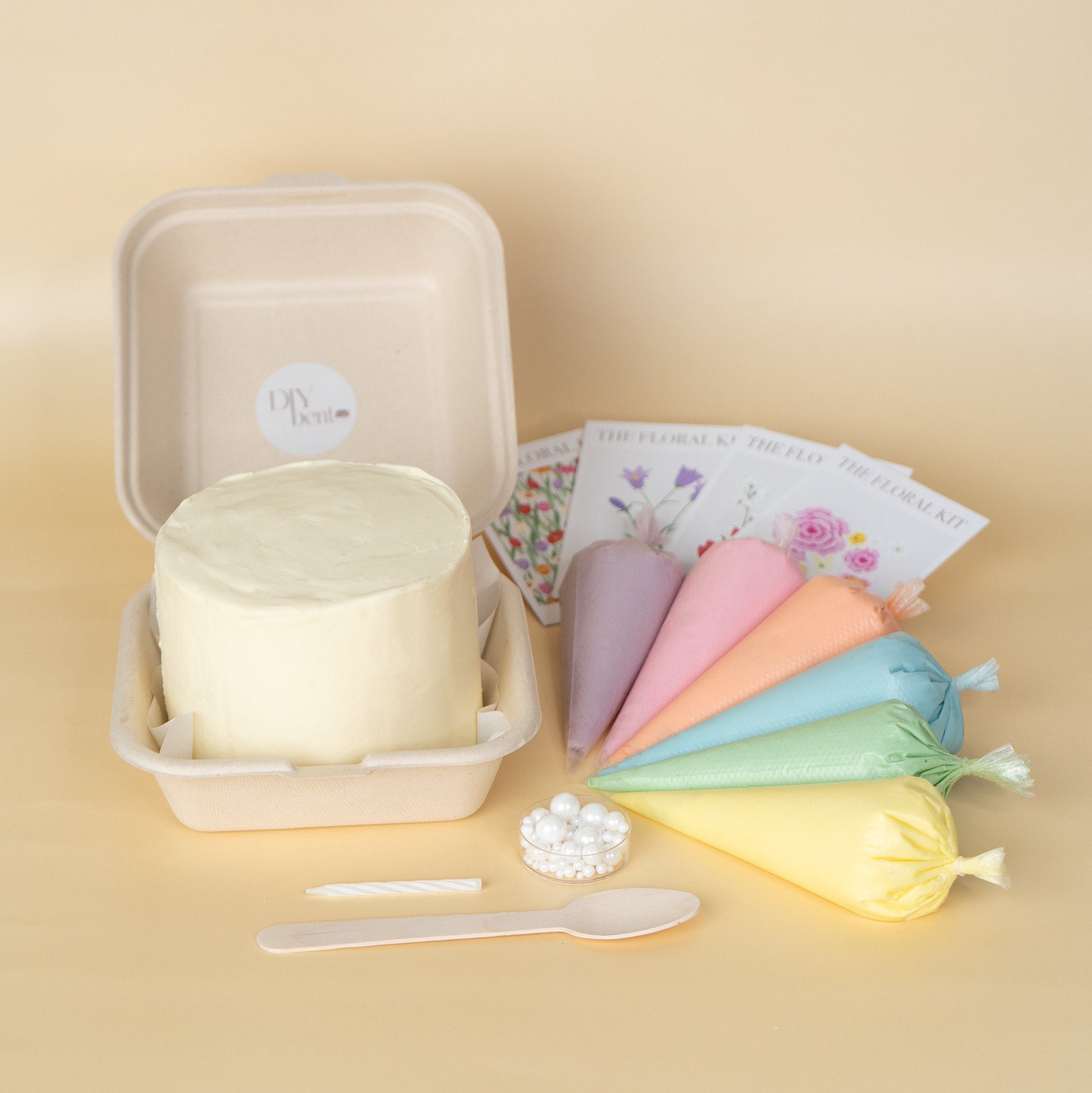 DIY Cake Kit - Floral Kit - 10x Items Included - At-home Cake ...