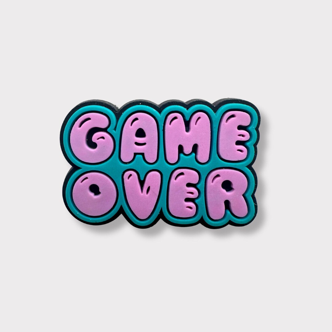 Game Over Shoe Charm, Fun Clog Accessory - Etsy