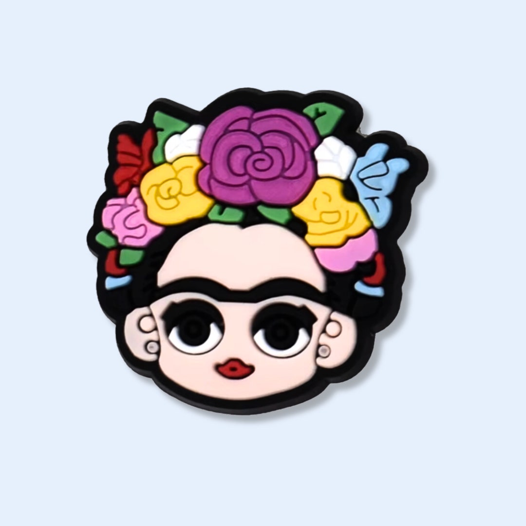 Frida Kahlo De Rivera Shoe Charm, Mexican Heritage Charm, Painter Charm ...
