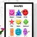 Kids Shapes Printable, Educational Downloadable for Children, Preschool ...
