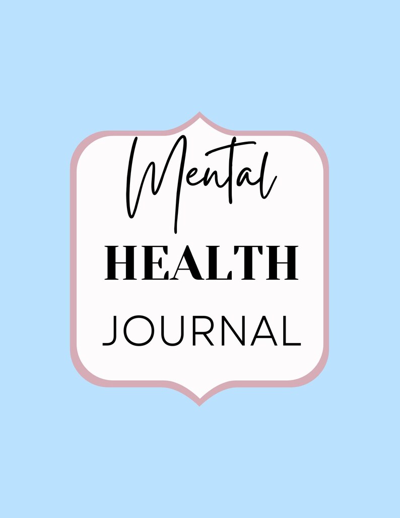 Digital Mental Health Journal 60 Page - Etsy
