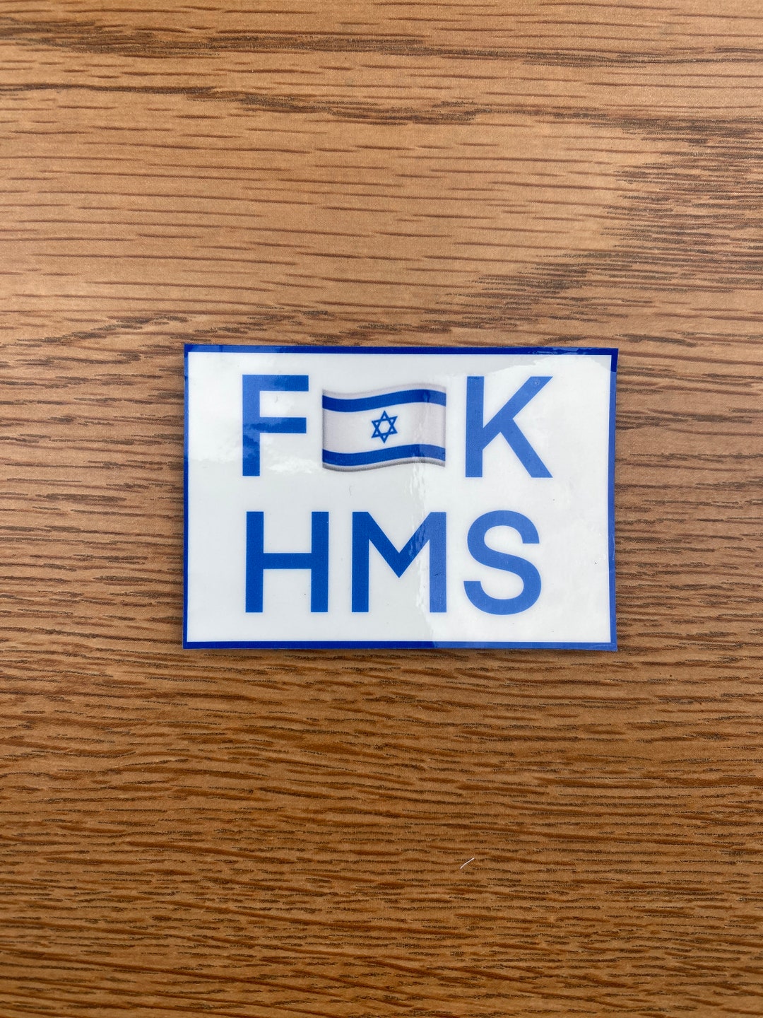 F HMS Sticker | Waterproof | Handmade | Glossy | 4.5 X 6.5 Cm | for ...