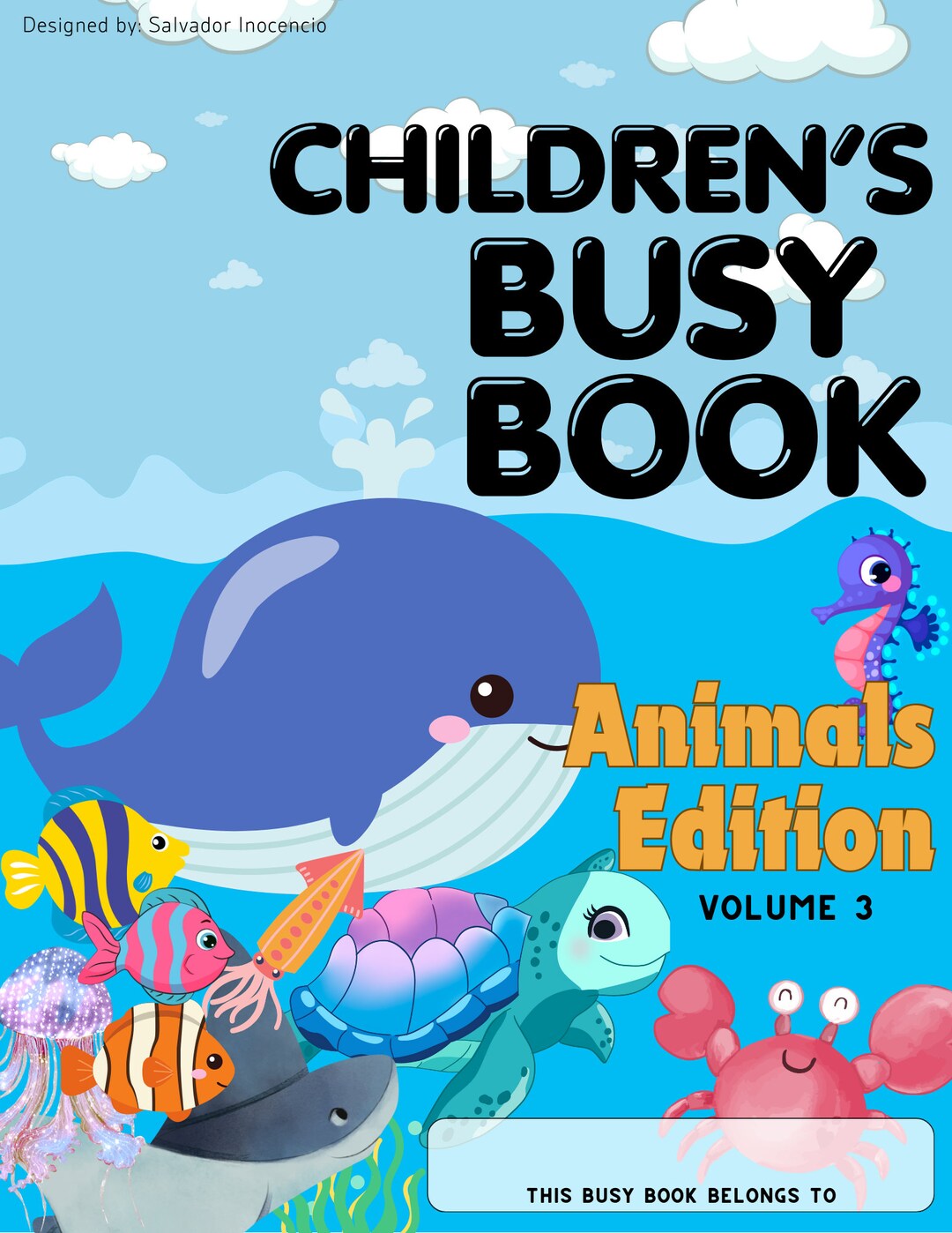 Children's Busy Book Animals Edition Volume 3 - Etsy