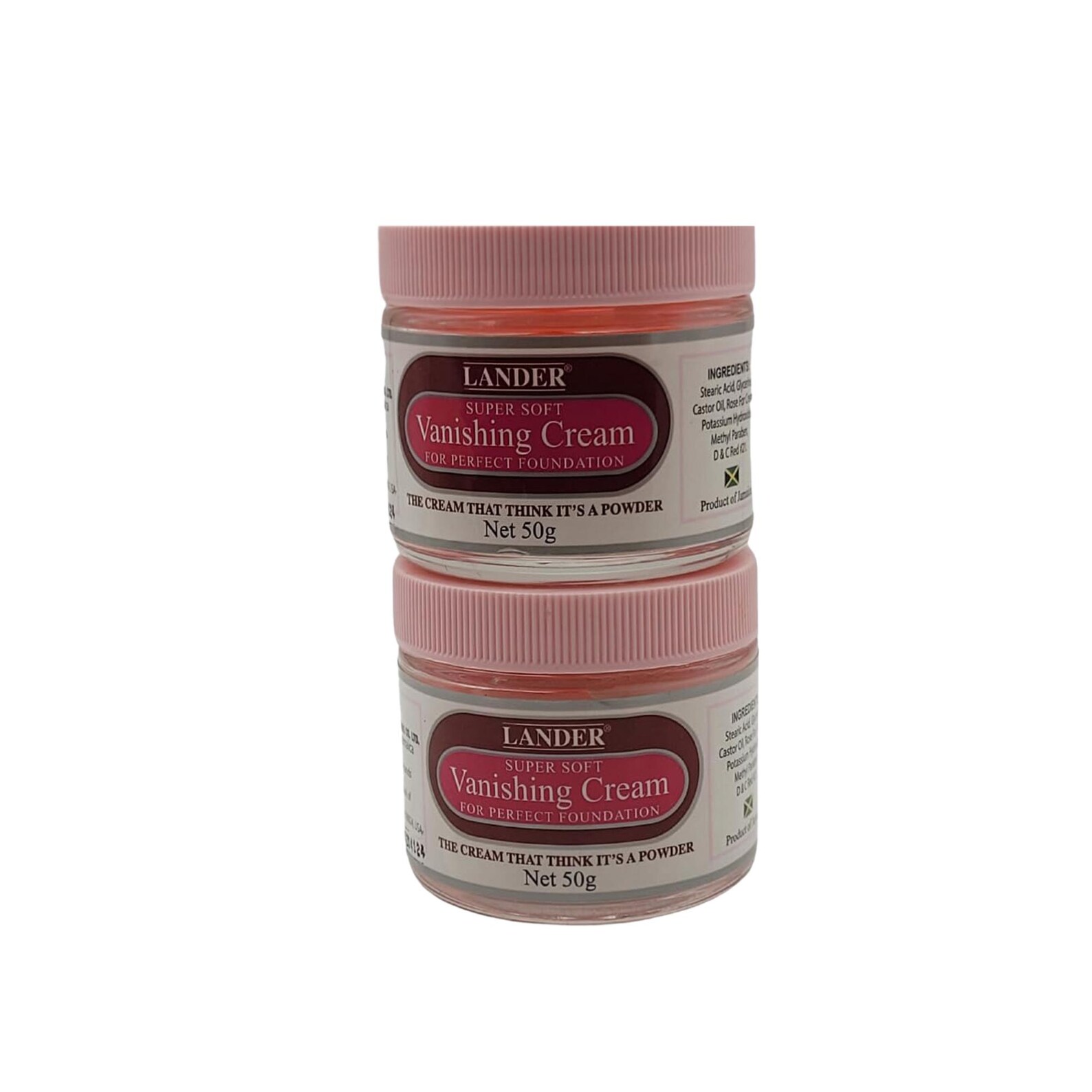 Original Jamaican Lander Vanishing Cream (50g) - 2 Packs of Face Cream ...