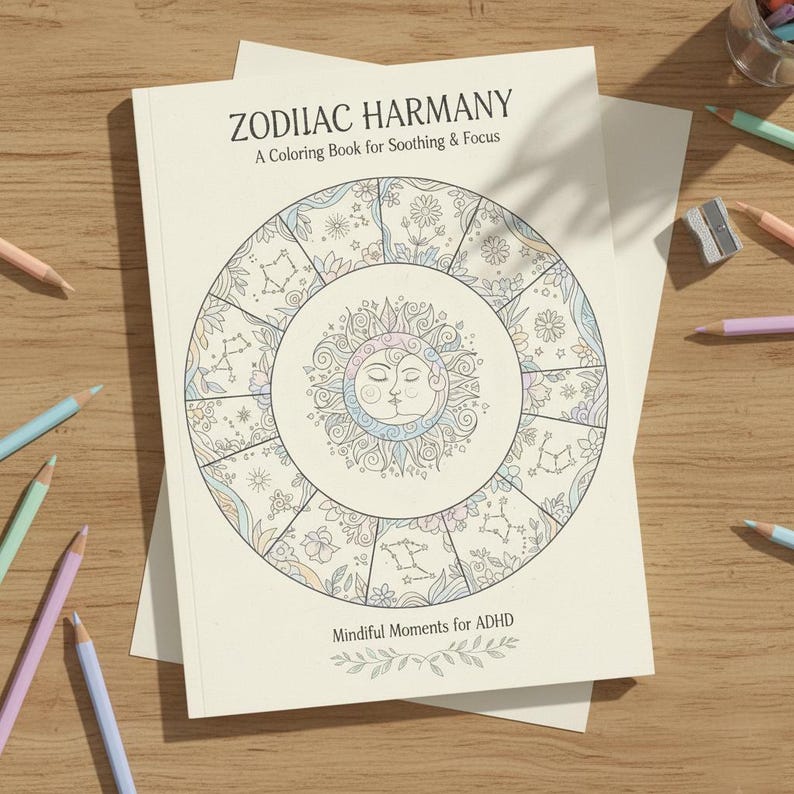 Zodiac Coloring Pages Printable | Astrology Horoscope Digital Coloring ...