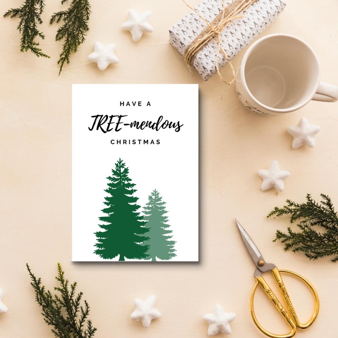 Punny Christmas Cards: Holiday Greeting Card Set (digital Download) - Etsy