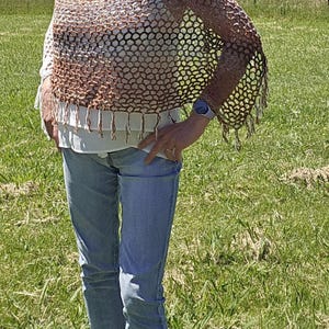 Beginners Easy Women's Crochet Poncho Shag Mesh Top - Etsy