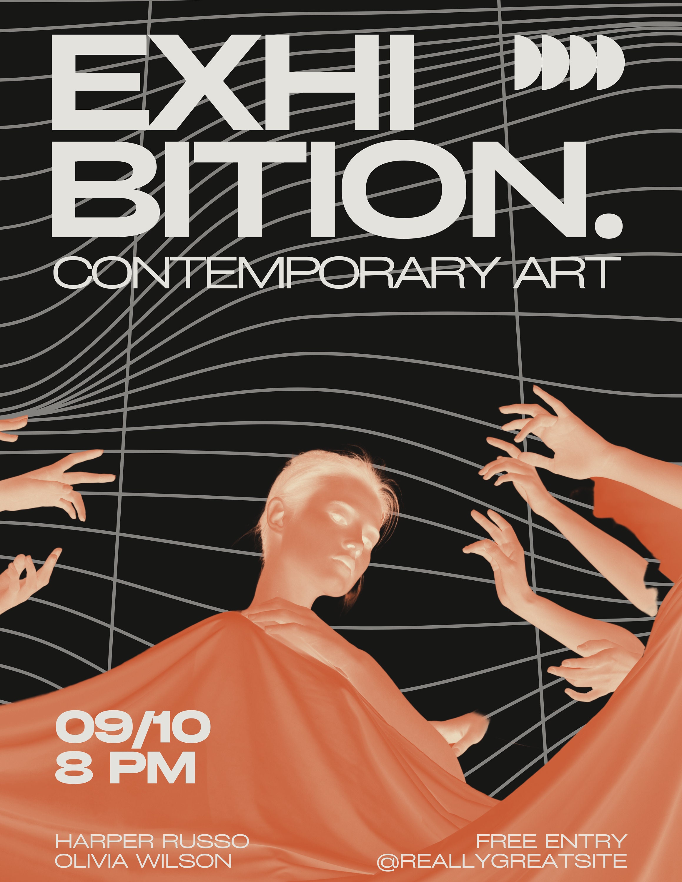 EDITABLE Poster Template, Canva Template, Event Flyer, DJ Party ...