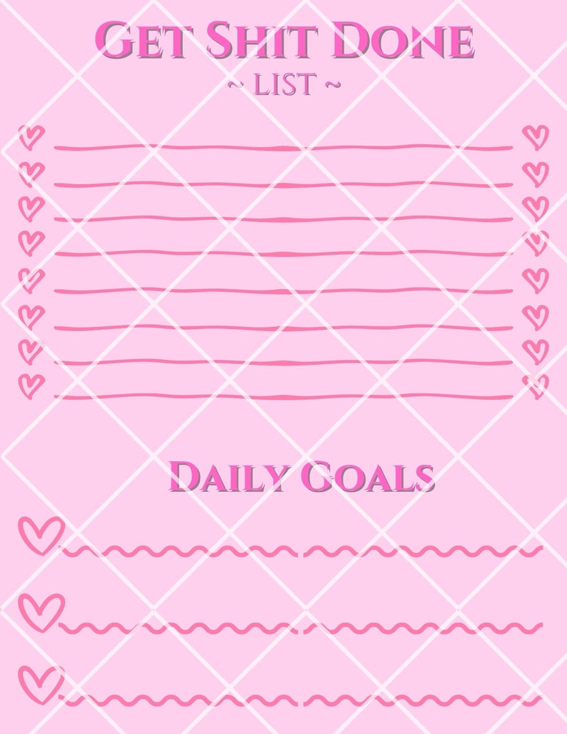 EDITABLE Daily Planner, to Do List, Canva Template, Customizable ...