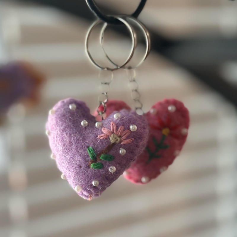 Felt Key Chain - Etsy