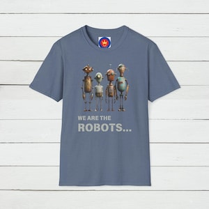 Robot T Shirt, Android Tshirt, Robot Lovers Tee, Sci-fi Humor Shirt ...