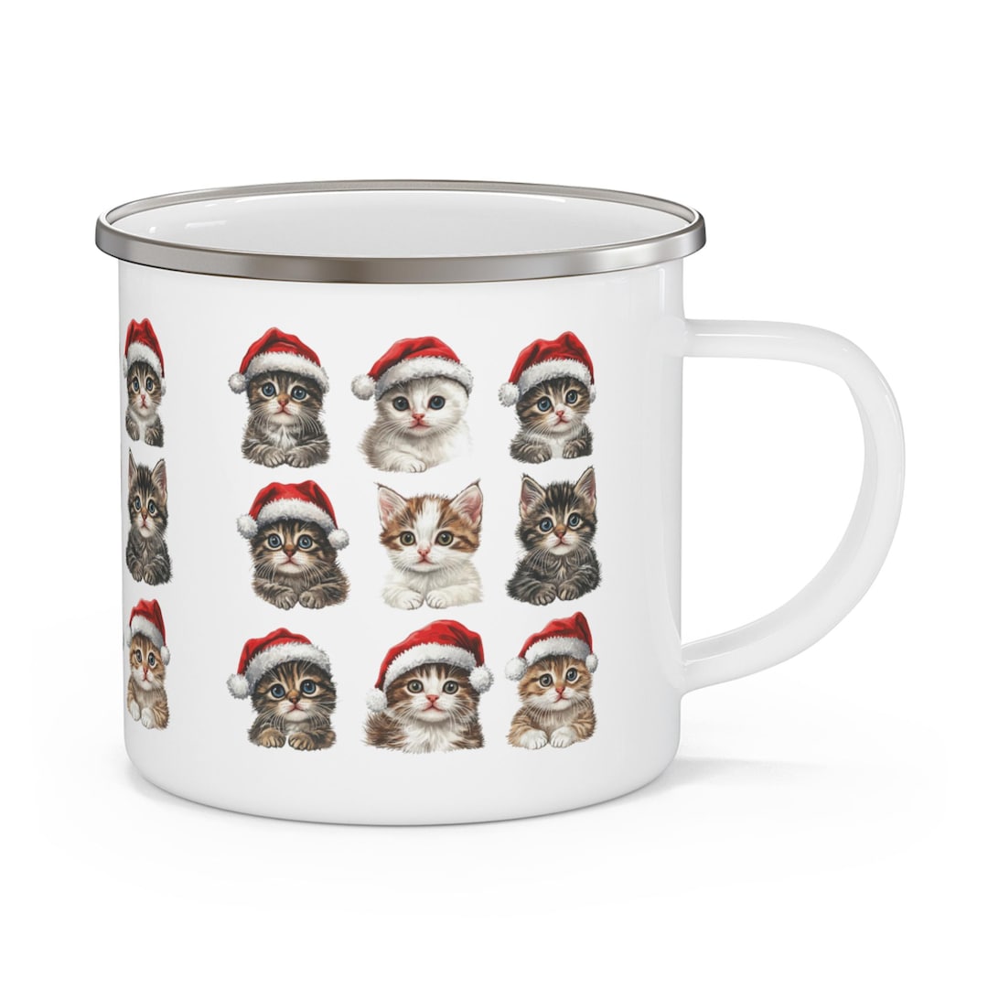 Cute Christmas Cats Mug, Funny Christmas Mug, Cat Dad Gift Mug, Cat Mom ...
